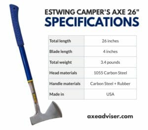 Estwing Camper's Axe 26" Review [2023] - Axe Adviser